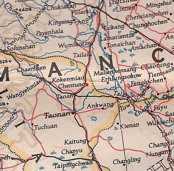 Manchukuo Stamps, Manchurian Local Overprints - Chen Tung